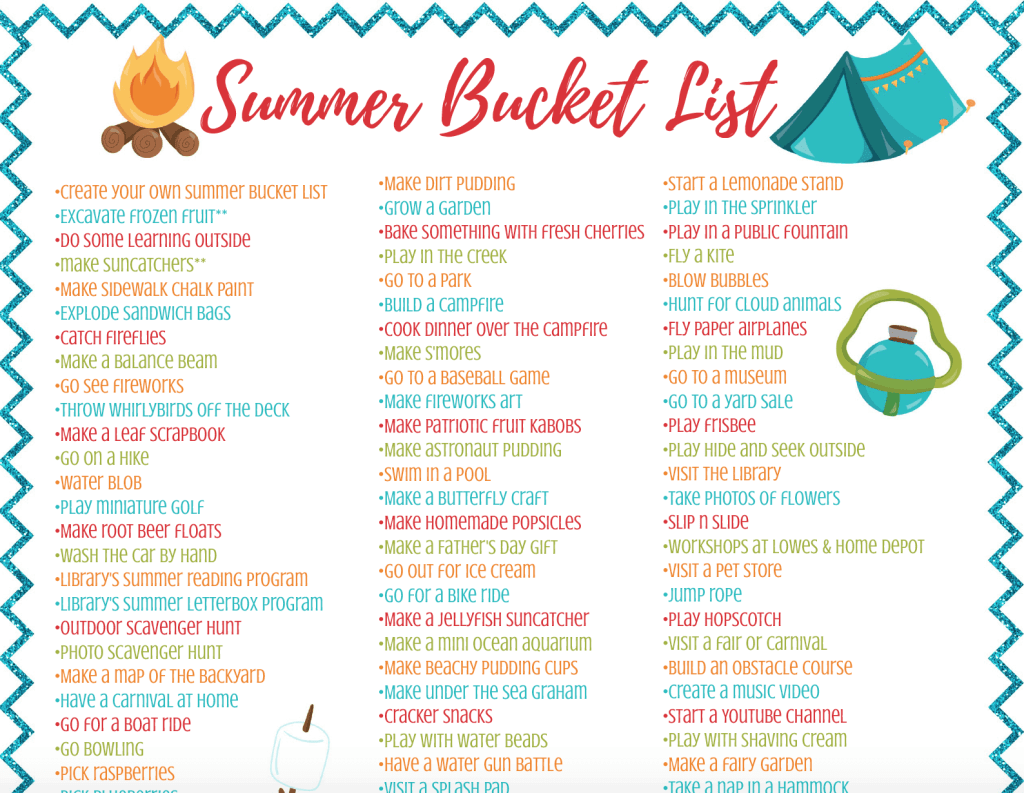 15 Printable Summer Boredom Busters for Kids - A Dime Saved
