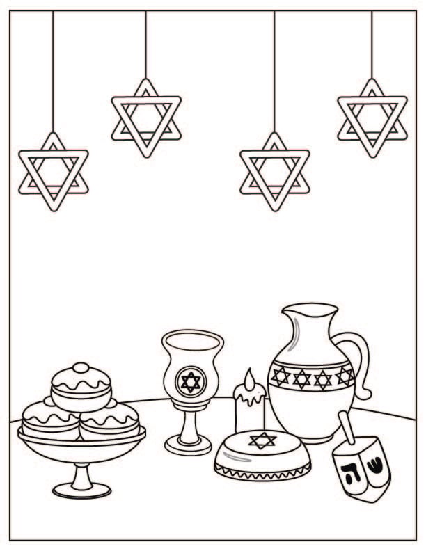 Fun Hanukkah Coloring Pages for the Whole Family - A Dime Saved