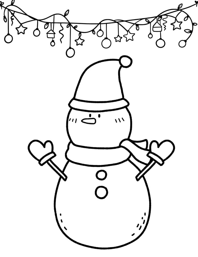 12 Free Snowman Coloring Pages for Winter and Christmas Fun - A Dime Saved