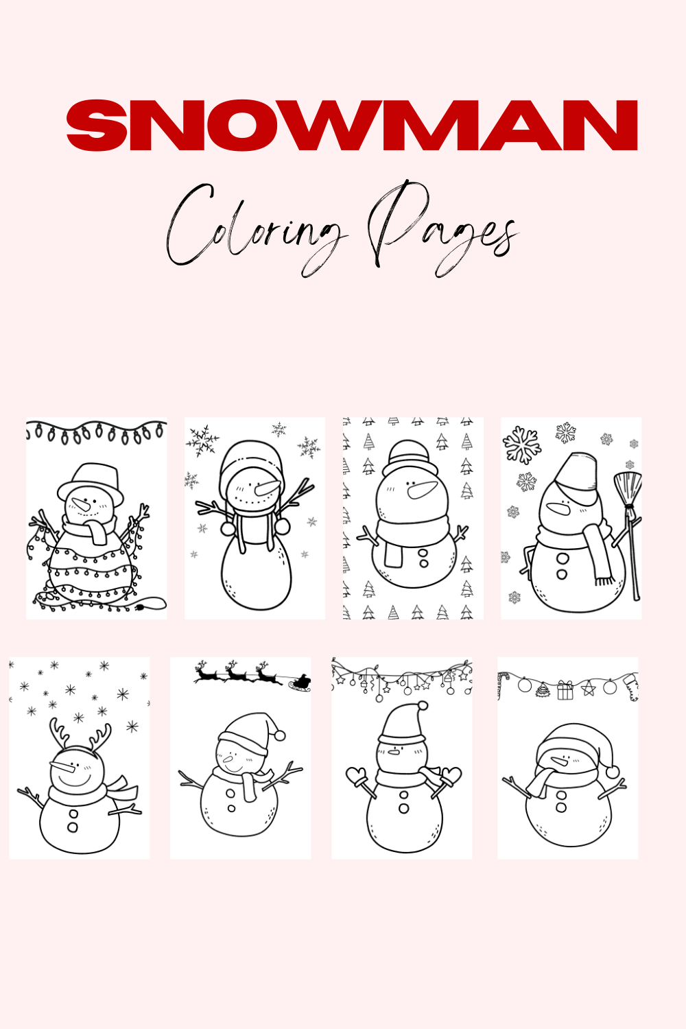 12 Free Snowman Coloring Pages for Winter and Christmas Fun - A Dime Saved